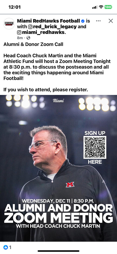 Martin Zoom - Football - MiamiHawkTalk
