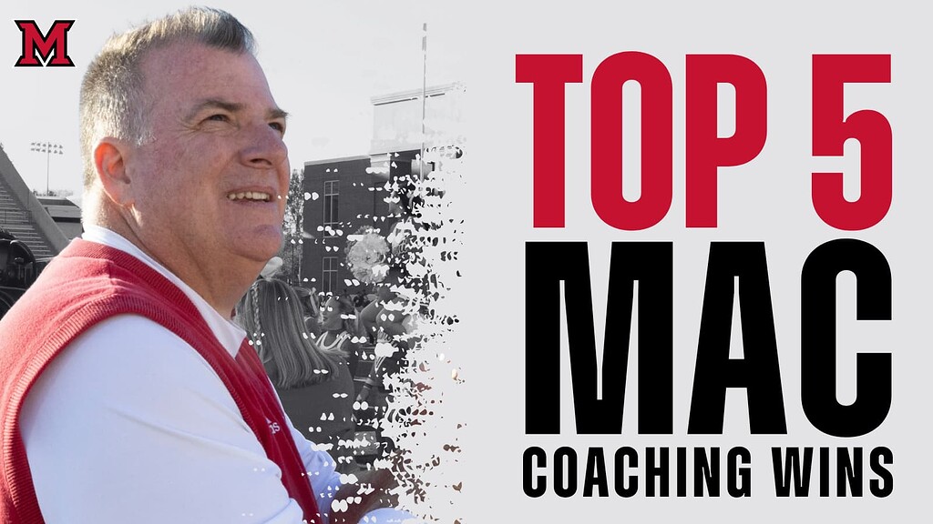 Top 5 in MAC Coaching Victories-Chuck Martin! - MiamiHawkTalk